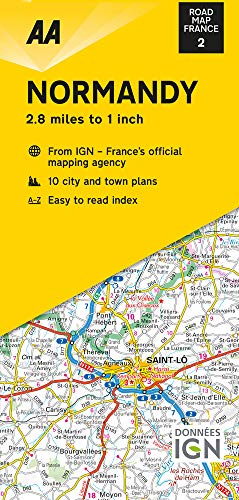 AA Road Map France Normandy by AA Publishing | Goodreads