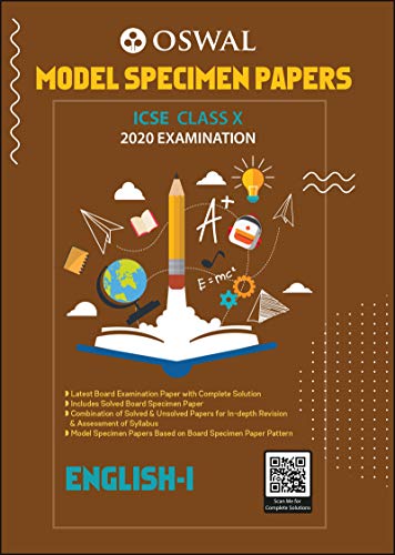 Model Specimen Papers for English 1: ICSE Class 10 for 2020 Examination ...
