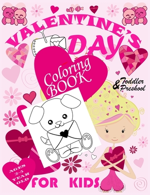 Valentine's Day Coloring Book for Kids: 40 Fun Valentines Coloring ...