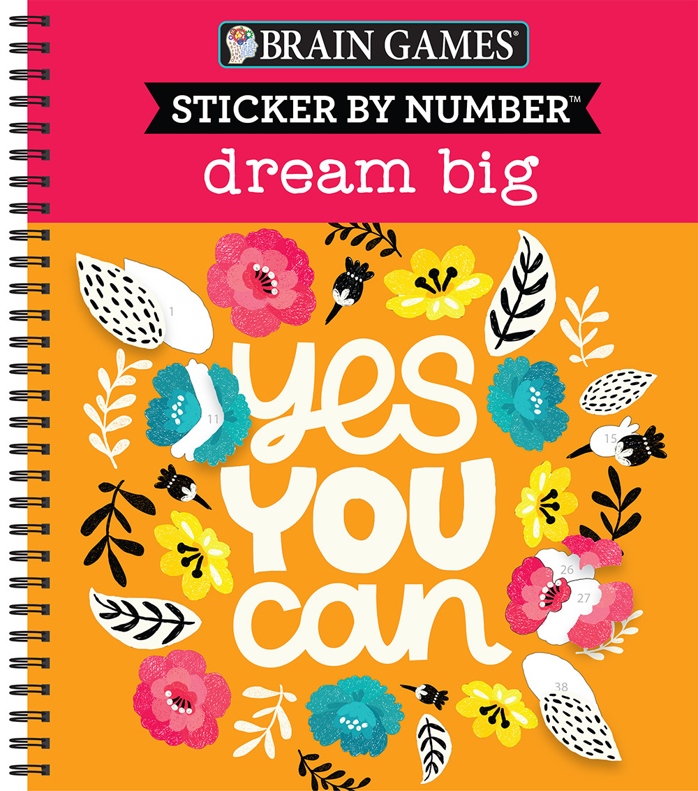 Brain Games - Sticker by Number: Dream Big by Publications ...