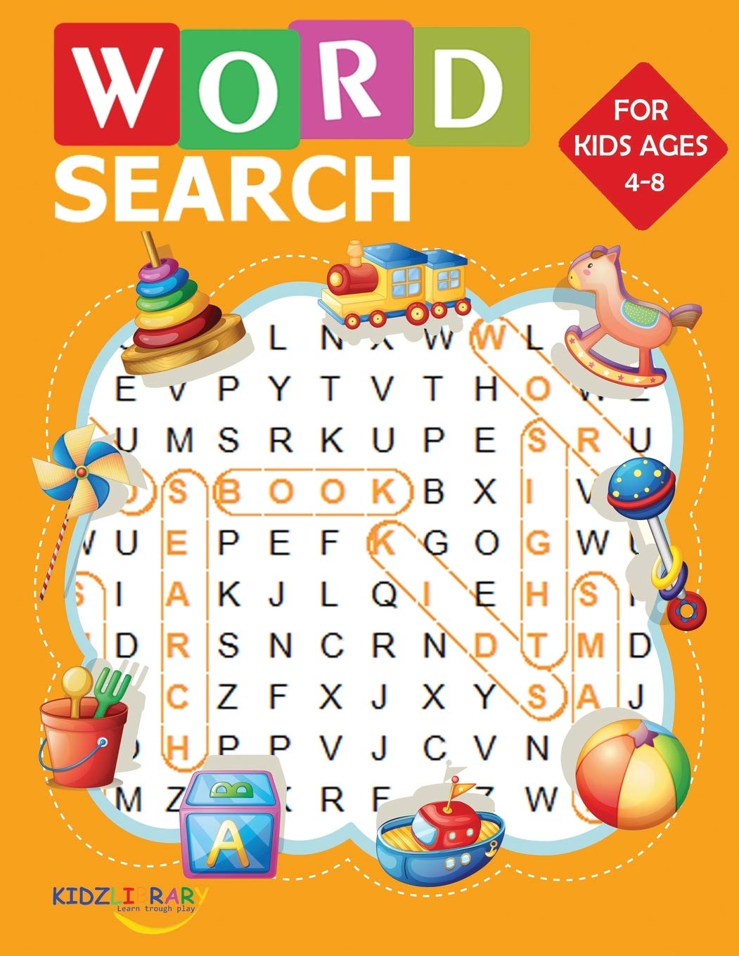 Word Search for Kids Ages 4-8: 60 Easy Large Print Word Find Puzzles ...
