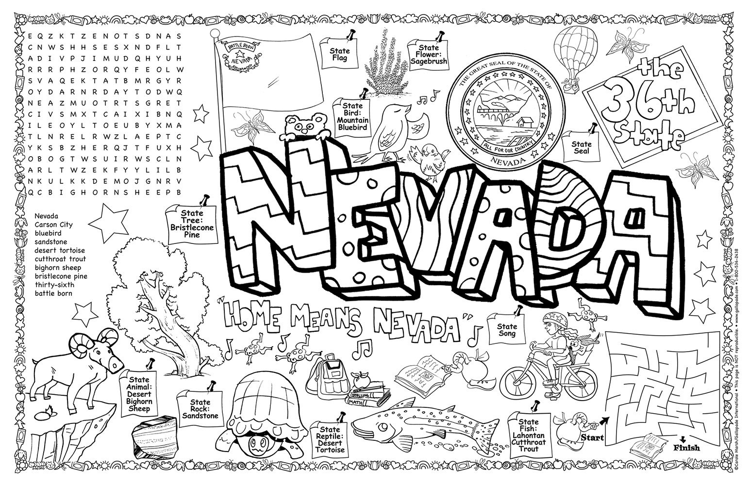 Nevada Symbols and Facts FunSheet Pack (30) by Carole Marsh | Goodreads