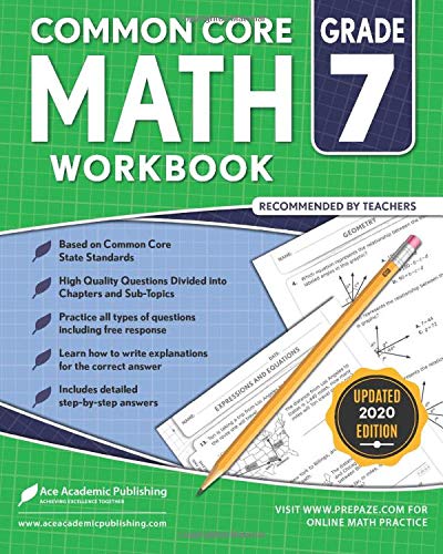7th Grade Math Workbook: Common Core Math Workbook by Ace Academic ...