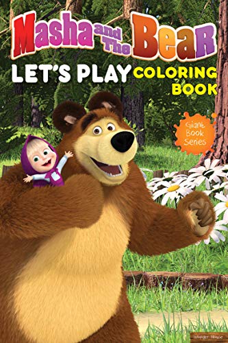 Masha And The Bear - Let's Play: Giant Coloring Book For Kids by Wonder ...