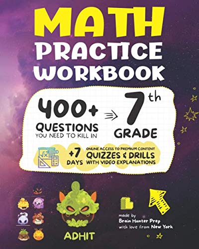 7th Grade Math Practice Workbook: 400+ Questions You Need to Kill in ...