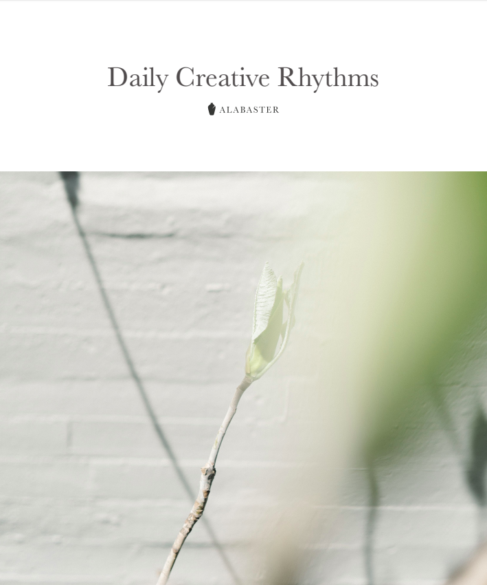 Daily Creative Rhythms by Alabaster Co. | Goodreads