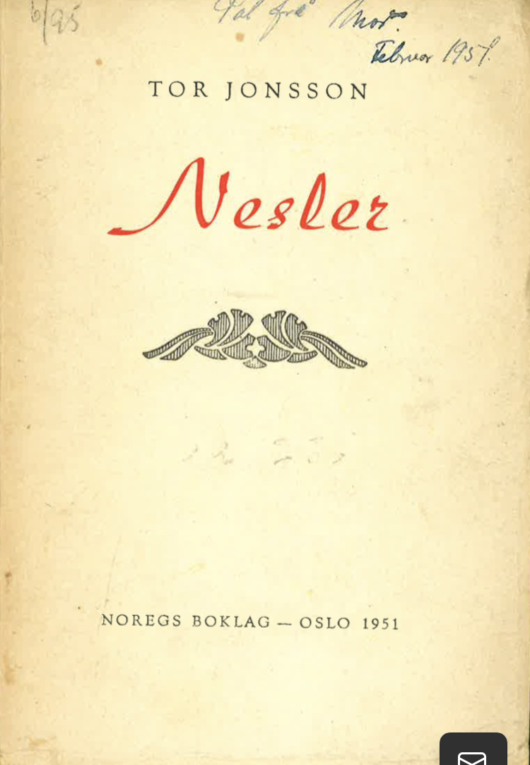 Nesler by Tor Jonsson | Goodreads