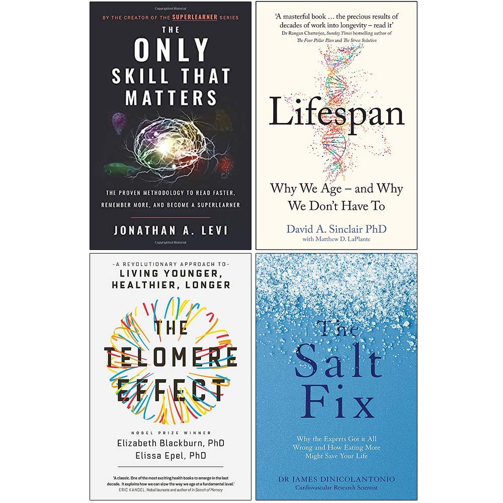 The Only Skill that Matters, Lifespan [Hardcover], The Telomere Effect ...