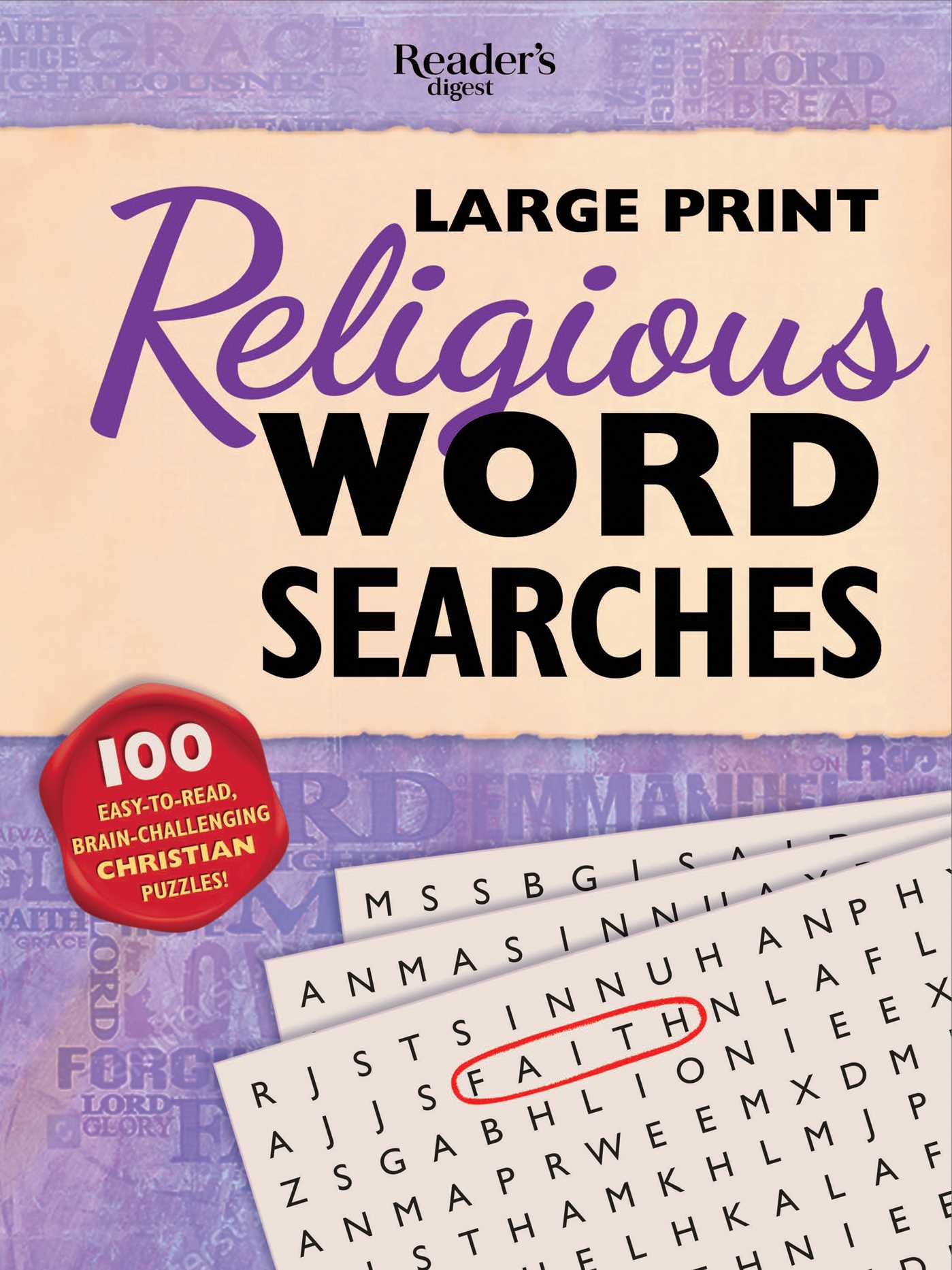 RD Large Print Religious Word Search by Reader's Digest Association ...