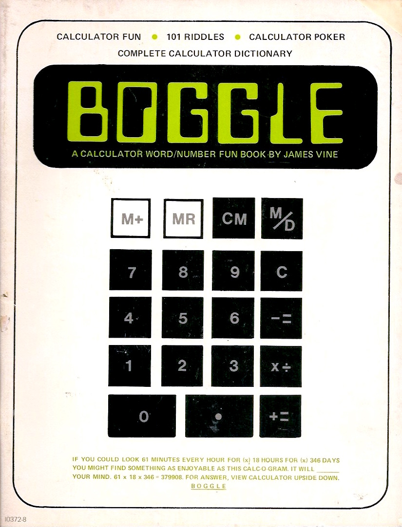 Boggle: A Calculator Word/Number Fun Book by James Vine | Goodreads