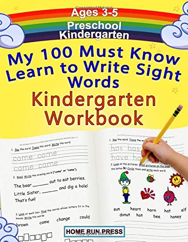 My 100 Must Know Learn to Write Sight Words Kindergarten Workbook Ages ...