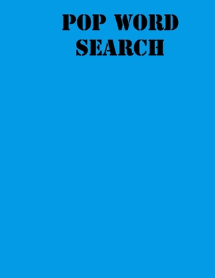 pop Word Search: large print puzzle book .8,5x11 ,matte cover,blue,55 ...