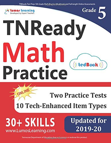TNReady Test Prep: 5th Grade Math Practice Workbook and Full-length ...