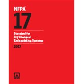 NFPA 17:Standard for Dry Chemical Extinguishing Systems, 2017 by ...