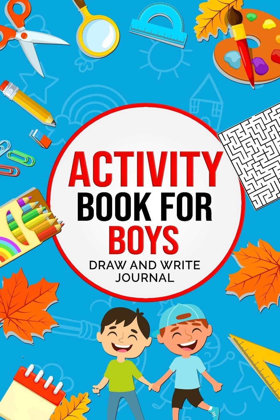 Activity Book For Boys Draw and Write Journal: Fun Kid's Workbook ...