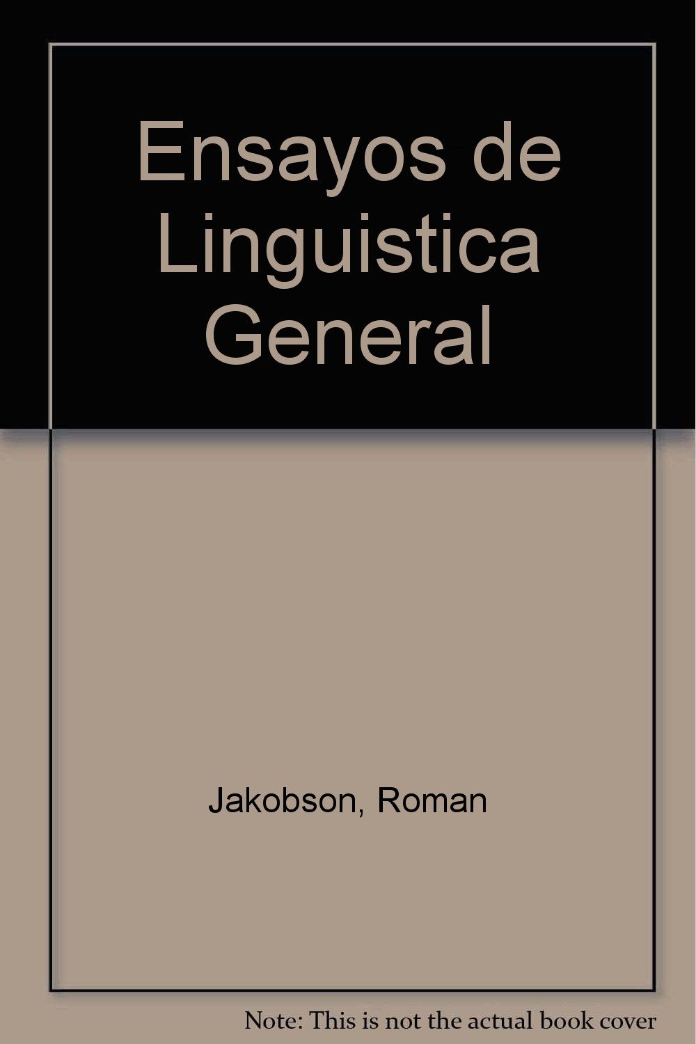 Ensayos de Linguistica General (Spanish Edition) by Roman Jakobson ...
