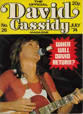 The Official David Cassidy Magazine (#26) by UK Rock Publications ...