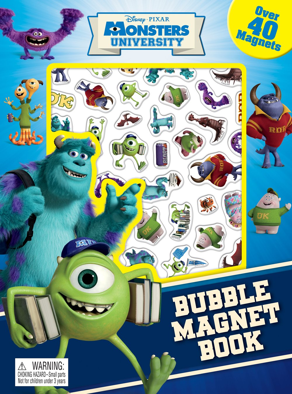 Disney/Pixar Monsters University Bubble Magnet Book by Phidal ...