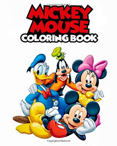 Mickey Mouse Coloring Book: Activity Colouring Book For Kids And Adult ...