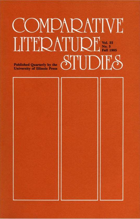 Comparative Literature Studies Vol. 22, No. 3, Fall, 1985 by George ...