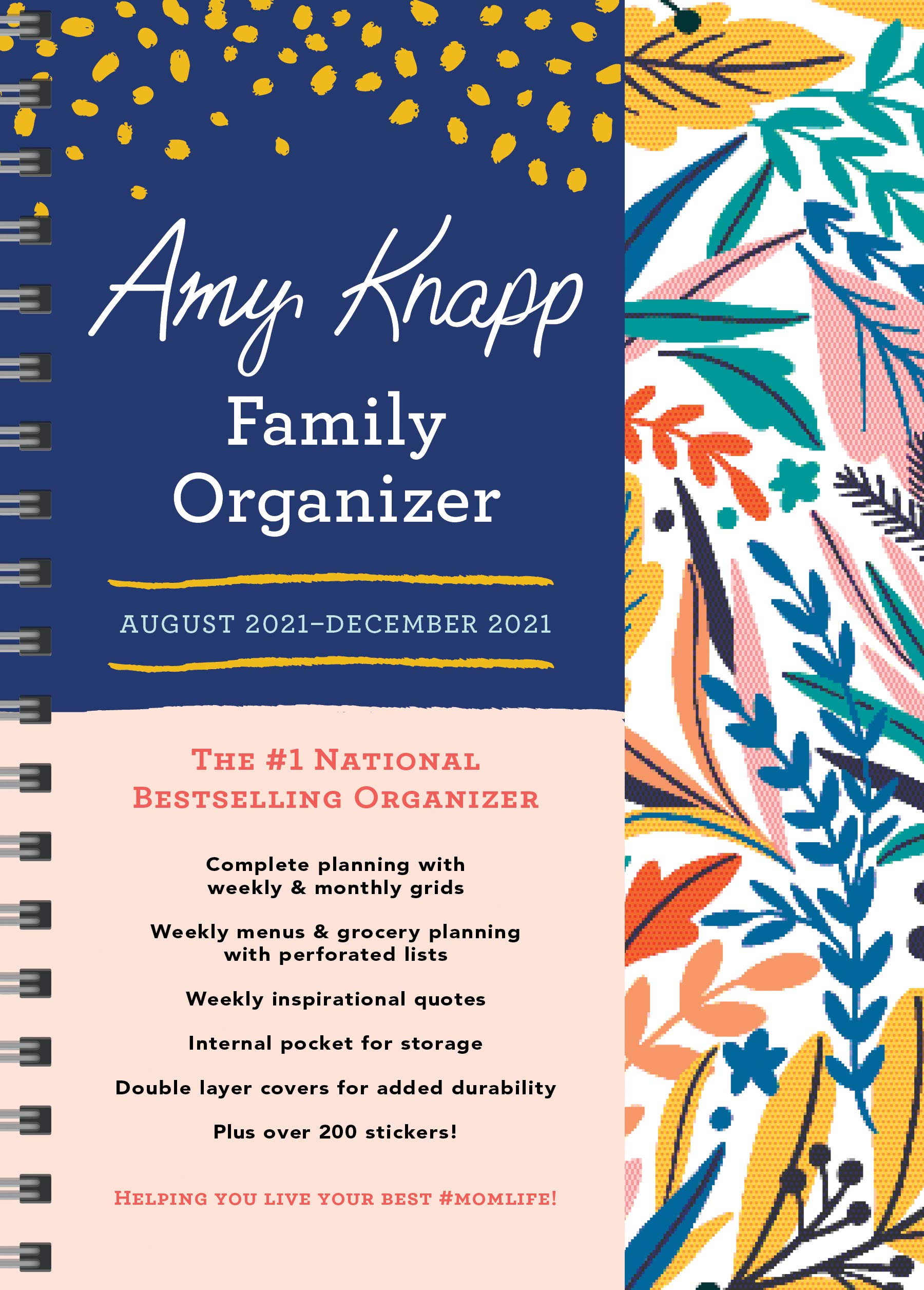 2021 Amy Knapp's Family Organizer: 17-Month Weekly Planner for Mom by ...