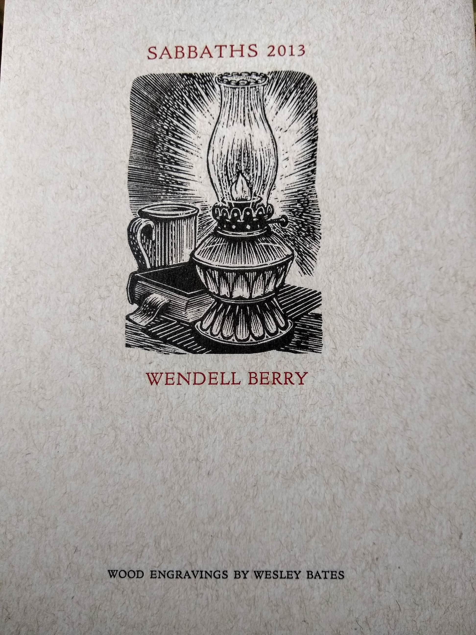 Sabbaths 2013 by Wendell Berry | Goodreads