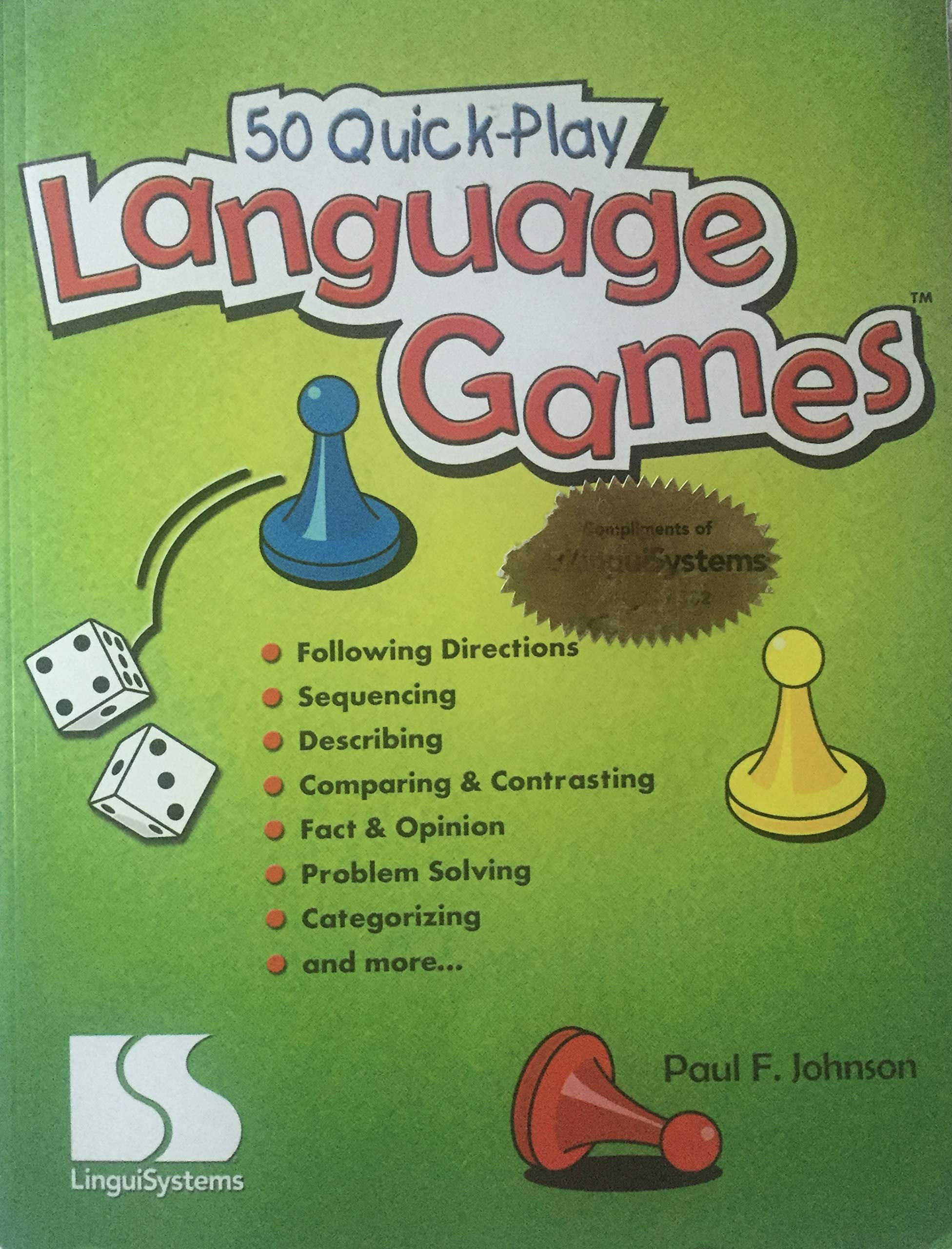 50 Quick Play Language Games By Paul F Johnson Goodreads 50 Quick Play Language Games By Paul F Johnson Goodreads