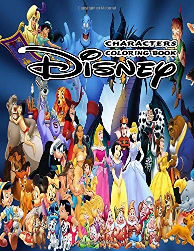 Disney Characters Coloring Book: Ultimate Color Wonder . Ideal For Kids ...