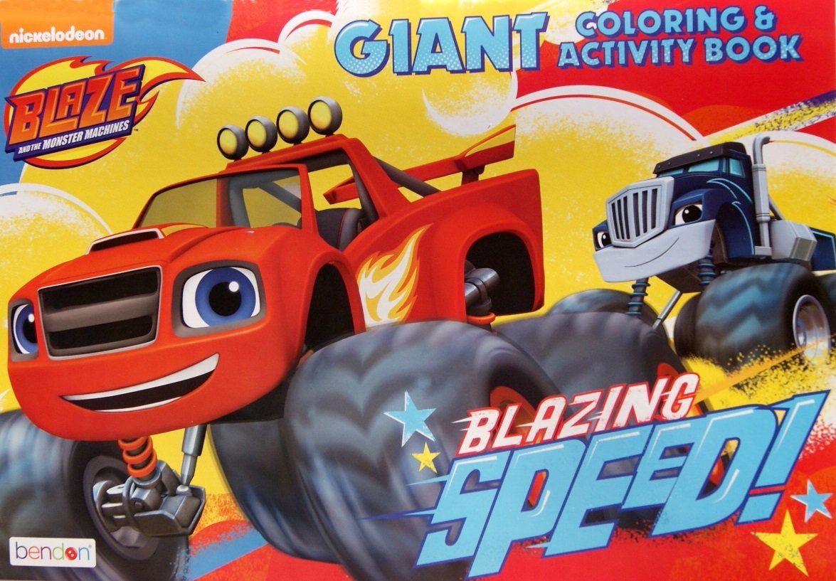 Blaze and the Monster Machines Giant Coloring and Activity Book - 11" x ...