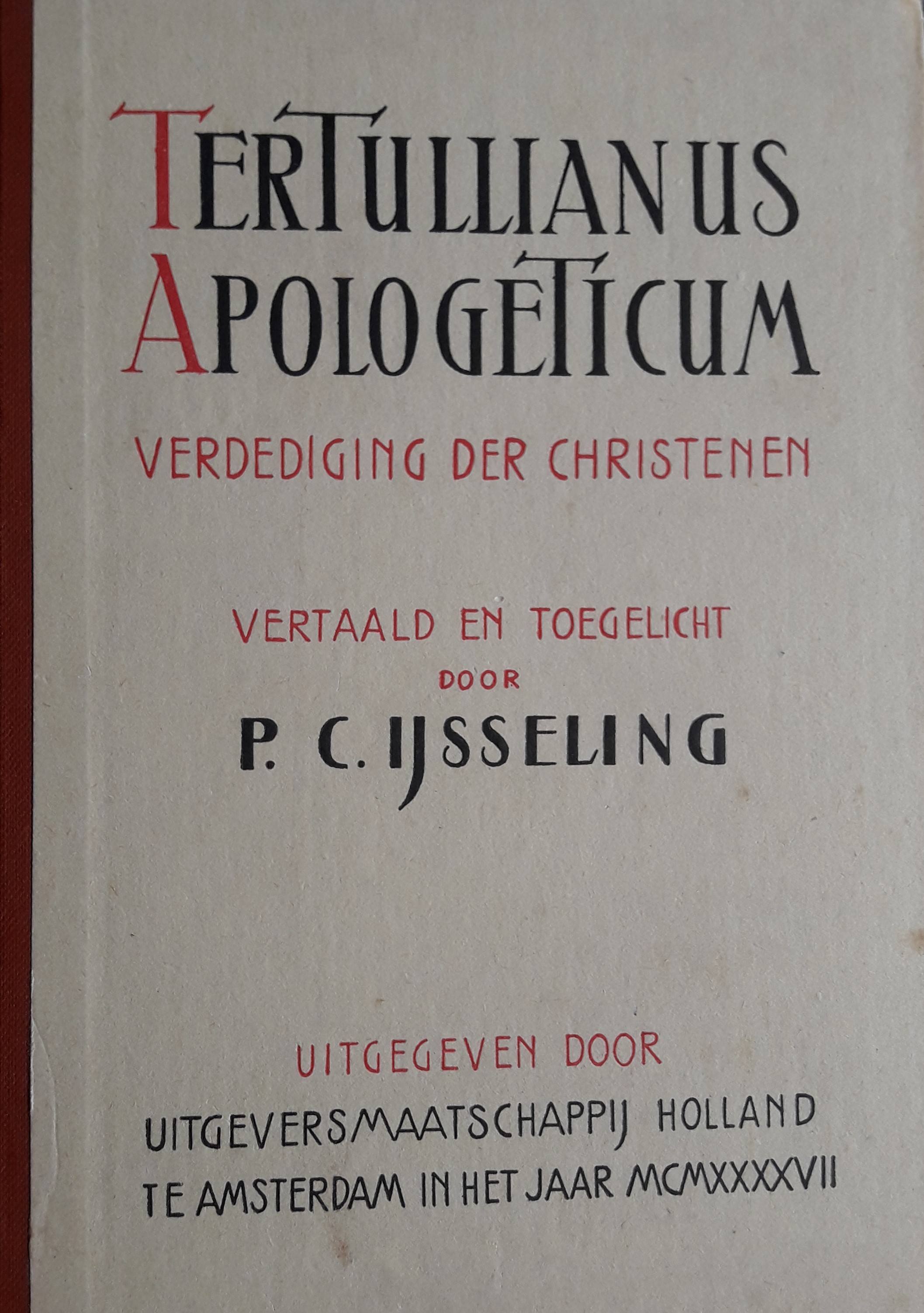 Tertullianus Apologeticum by Tertullian | Goodreads