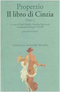 Il libro di Cinzia. Elegie I by Propertius | Goodreads