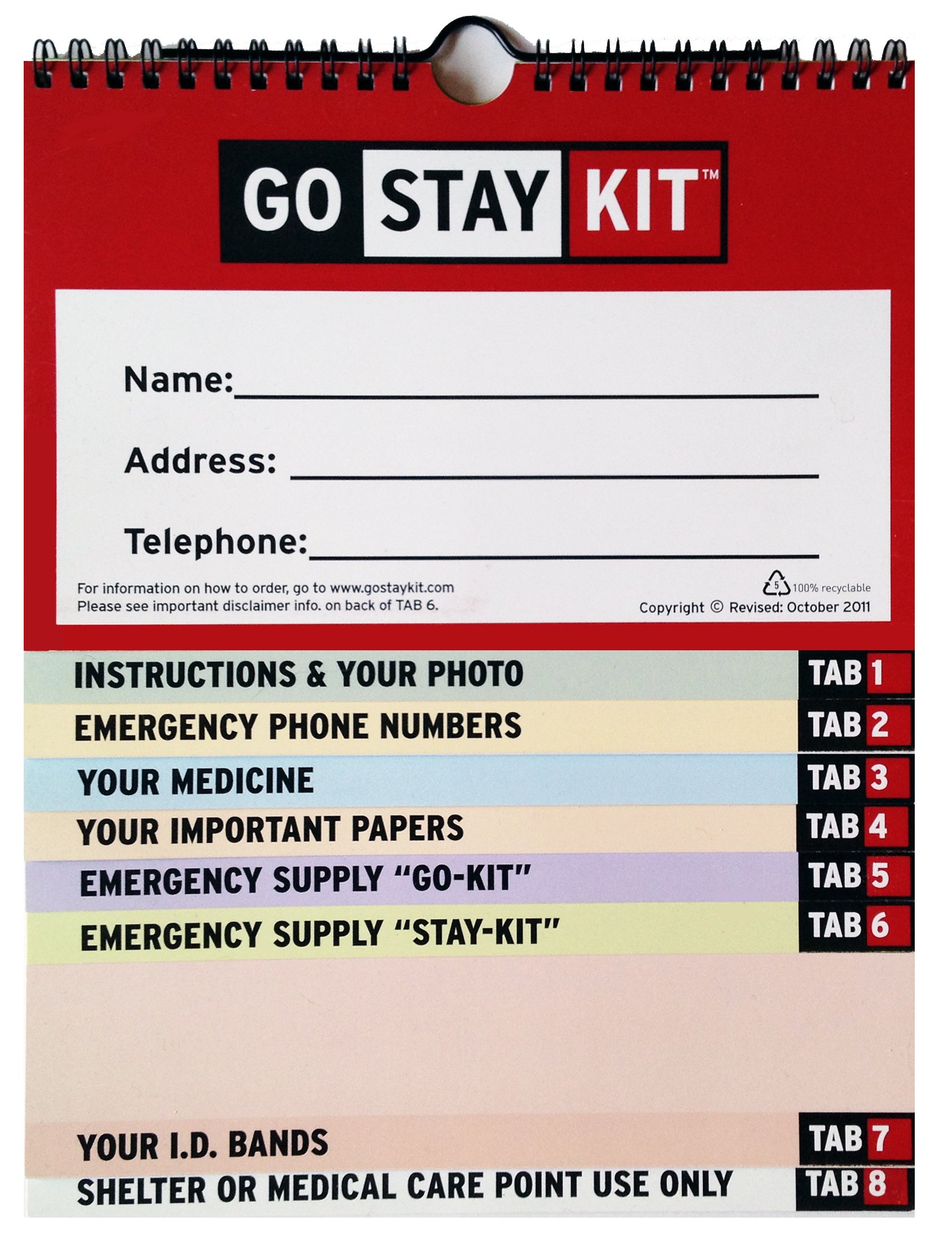 Go Stay Kit - The Ultimate Emergency Preparedness Kit - Individual by ...