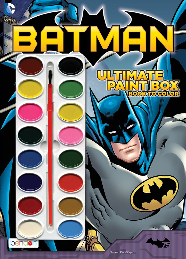 Bendon 16576 Batman Ultimate Paint Box Coloring & Activity Book by ...