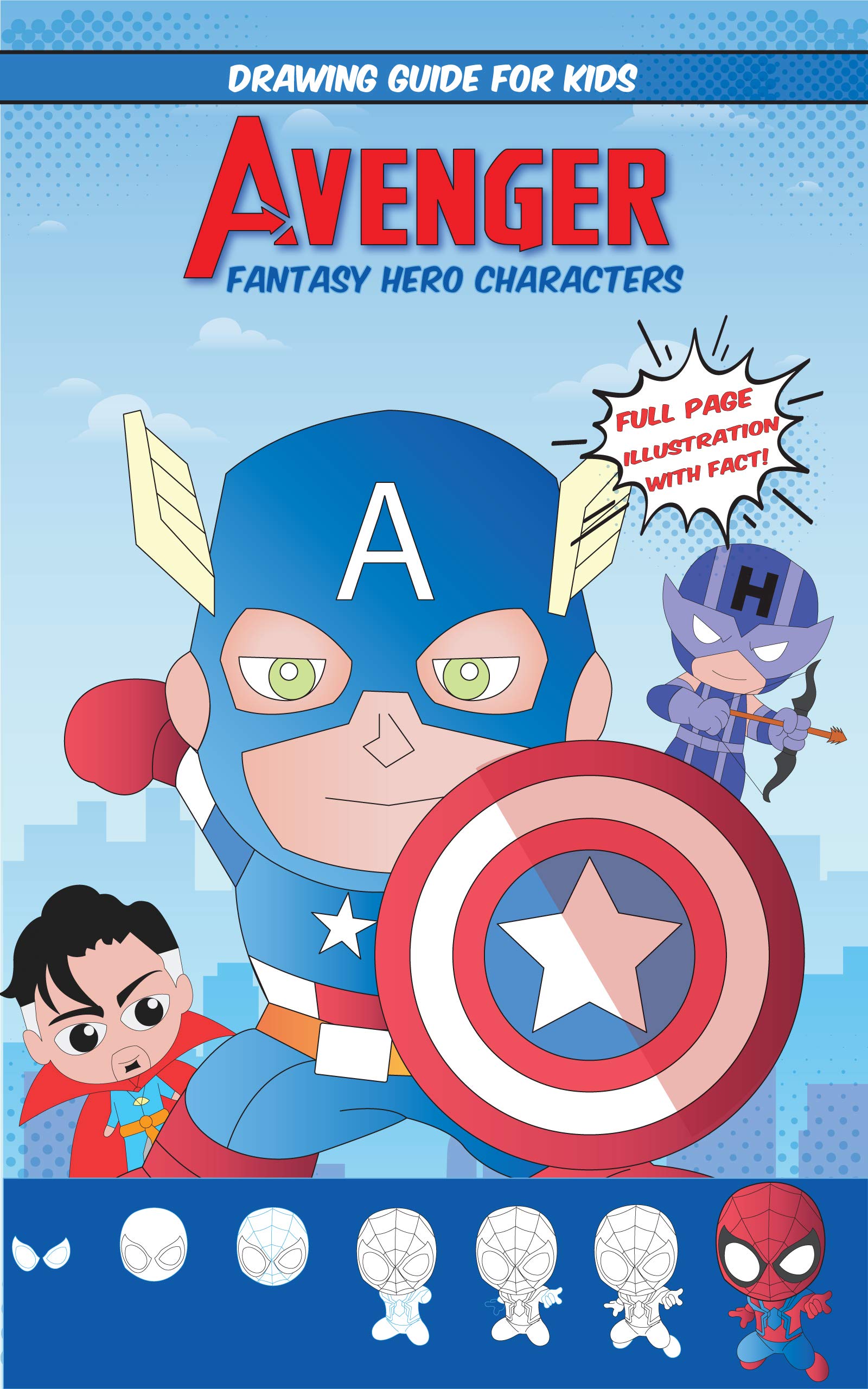 AVENGER Fantasy Hero Characters: Step by Step Drawing Guide for Kids ...