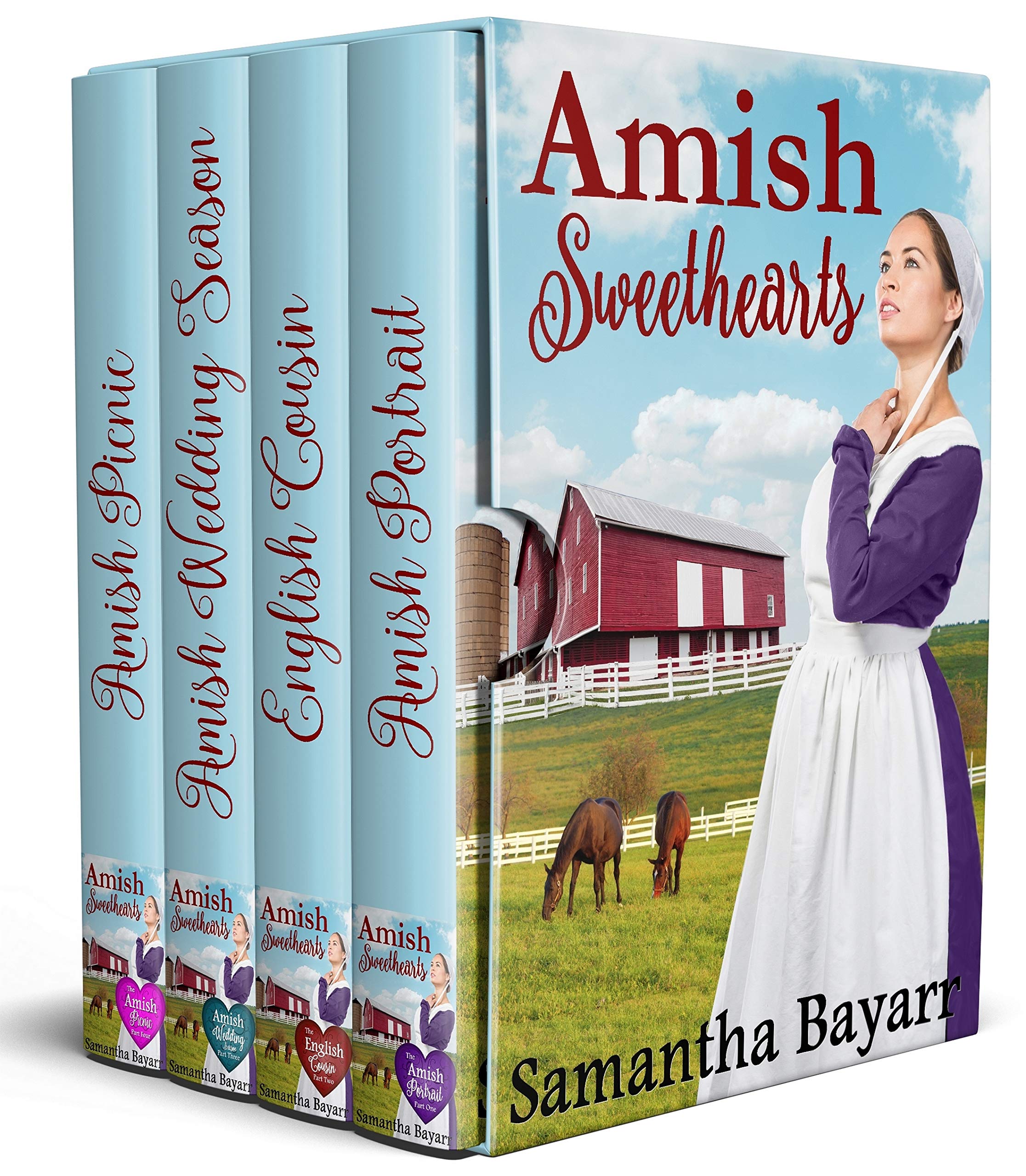 Amish Sweethearts Series Books 1-4: Four Clean and Wholesome Amish ...