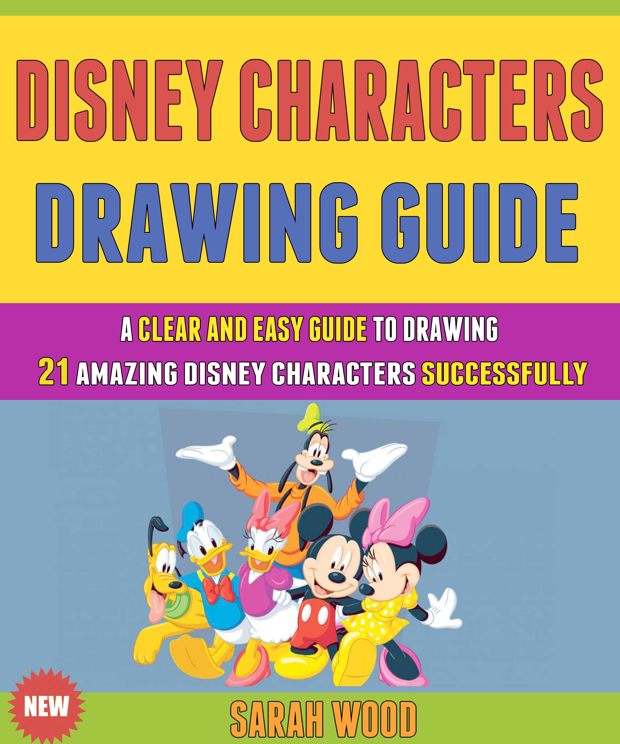 Disney Character Drawing Guide: A Clear & Easy Guide To Drawing 21 ...