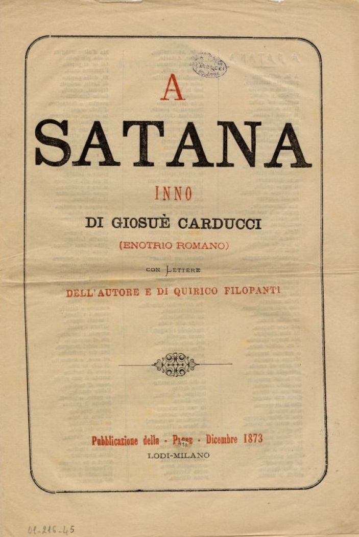 Hymn to Satan by Giosuè Carducci | Goodreads
