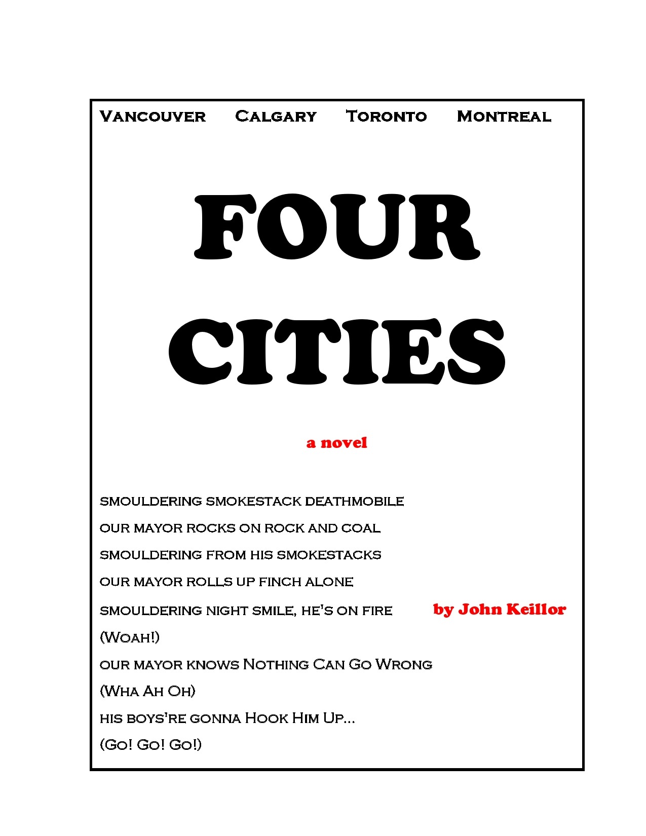 Four Cities: a novel by John Keillor | Goodreads