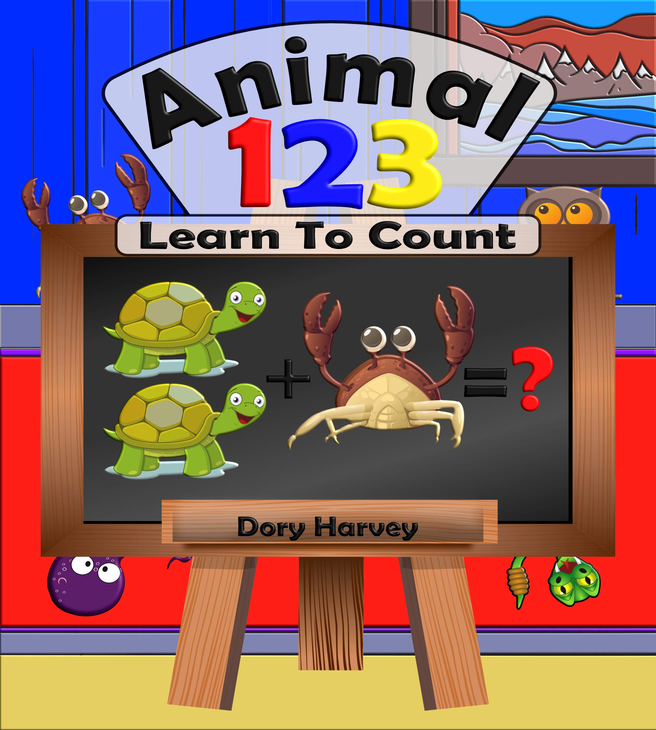 Animal 123: Learn To Count With These Fun Animal Illustrations. Ideal ...