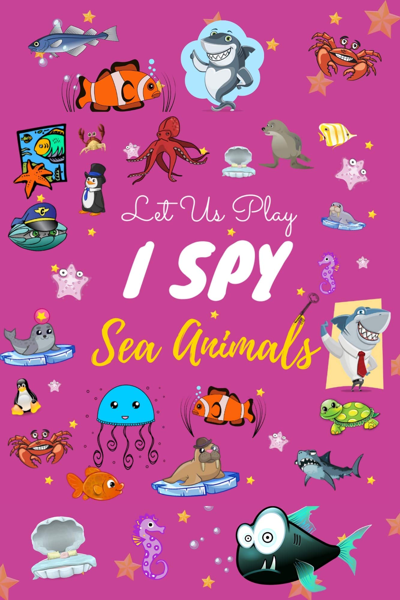 Let us Play I Spy Sea Animals: I Spy With My Little Eye Guessing and ...