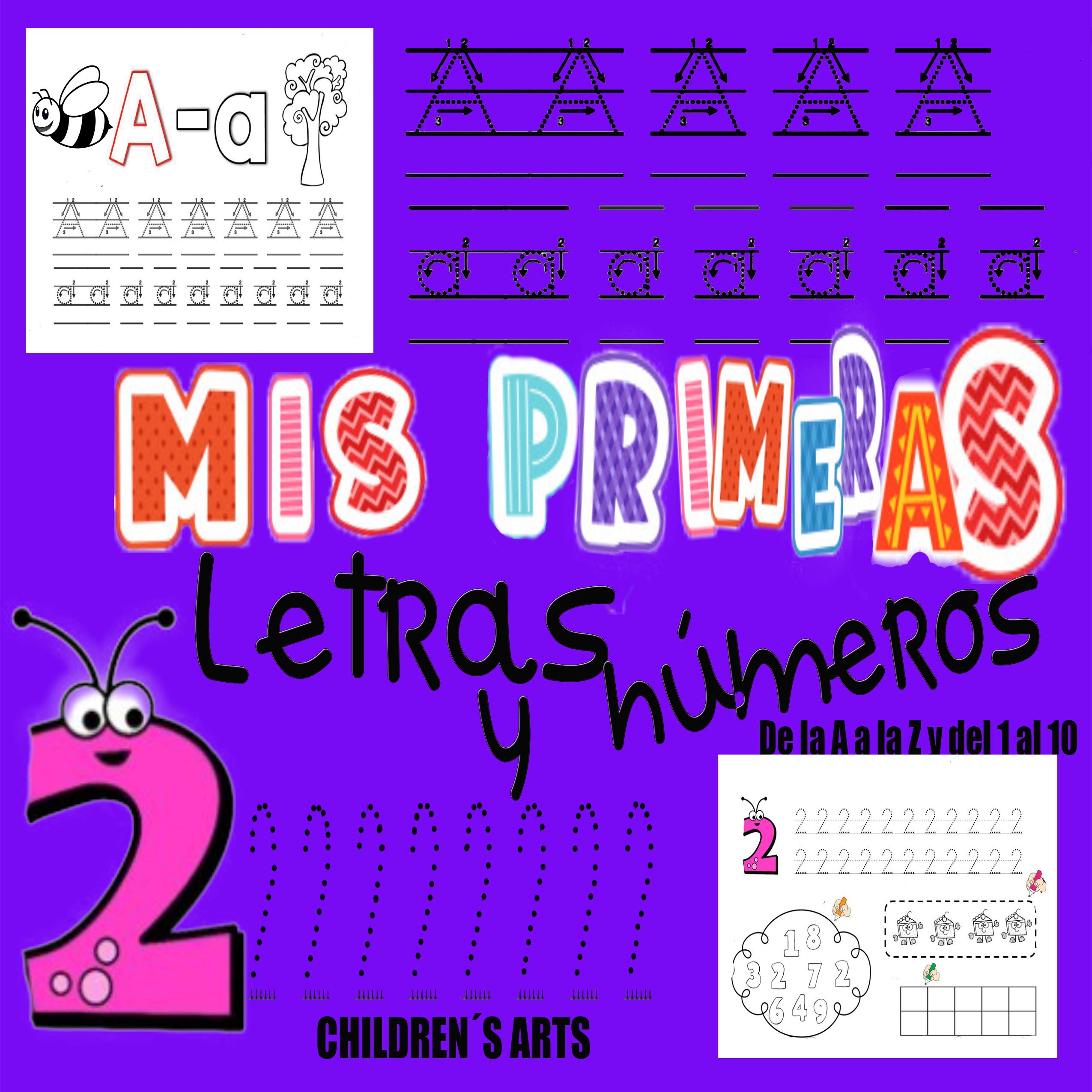 MIS PRIMERAS LETRAS Y NUMEROS: Libro de actividades para niños: +3 años ...