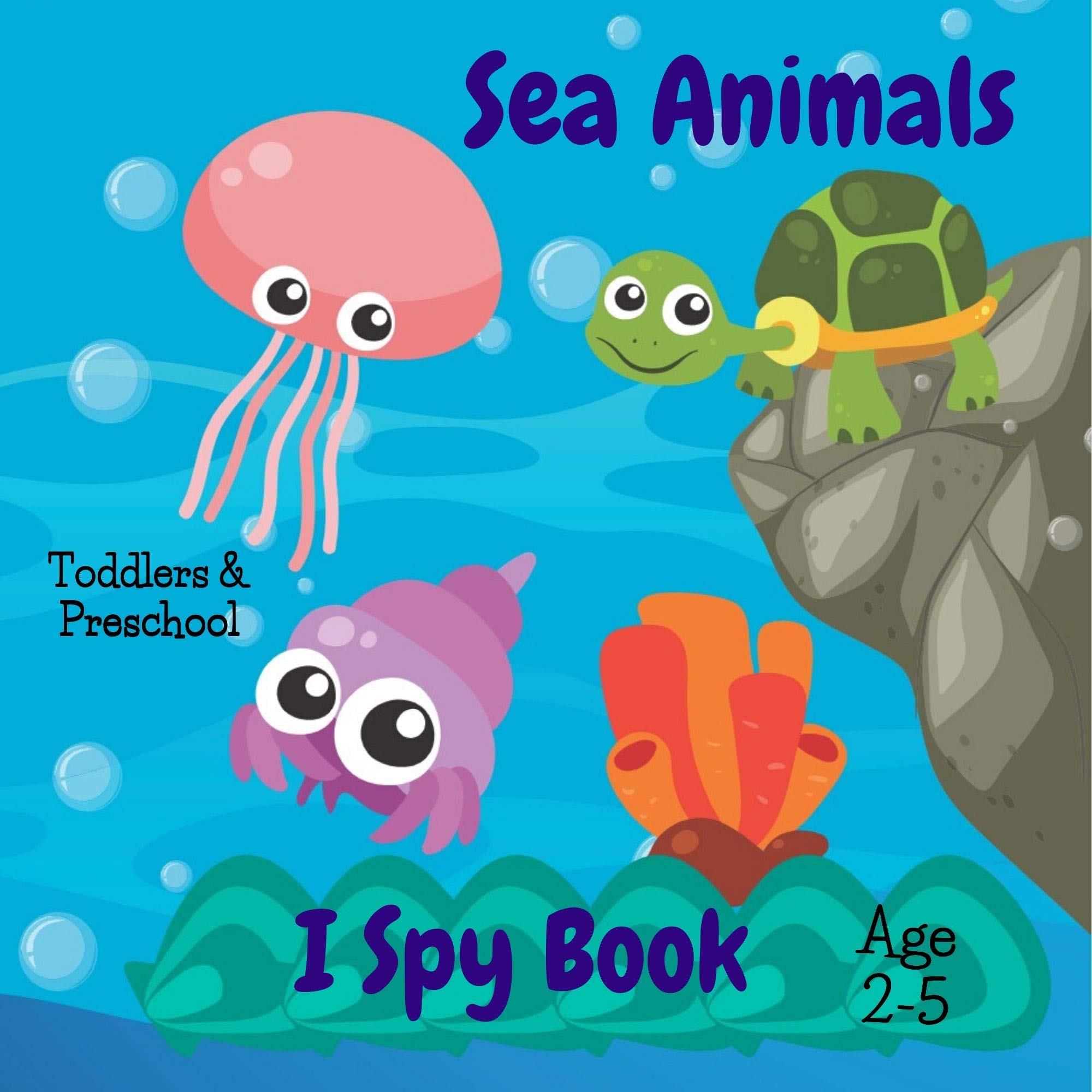Sea Creatures I Spy Book Age 2-5: Play I Spy Under The Sea | Children's ...