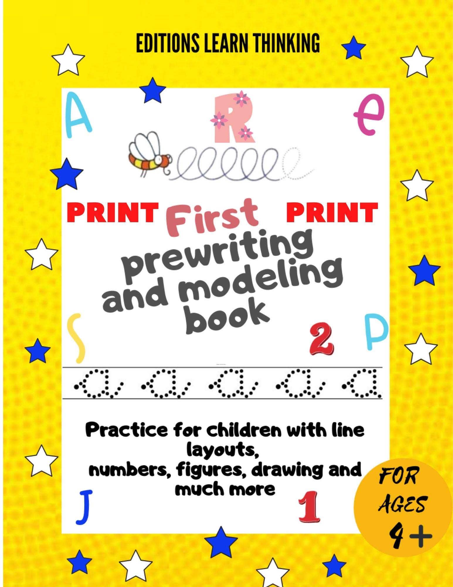 Print...First Prewriting And Modeling book: Practice for children with ...