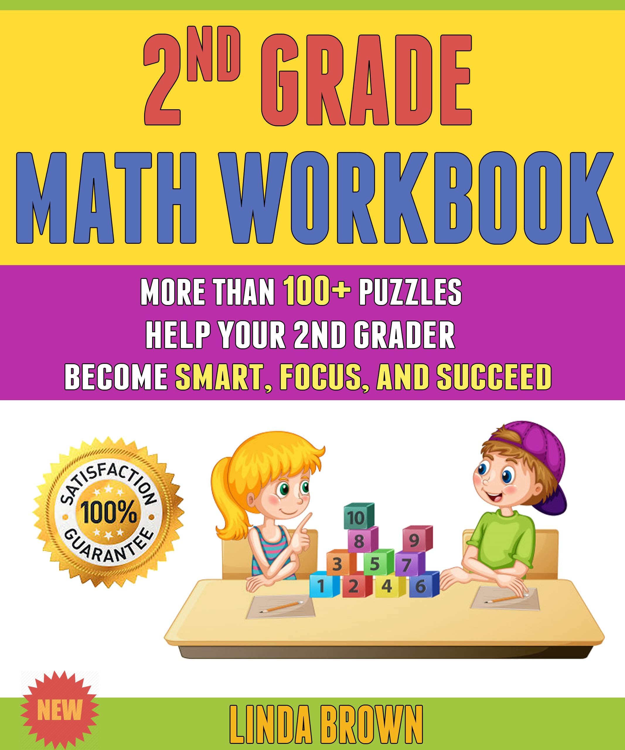 2nd Grade Math Workbook: More Than 100+ Puzzles Help Your 2nd Grader ...