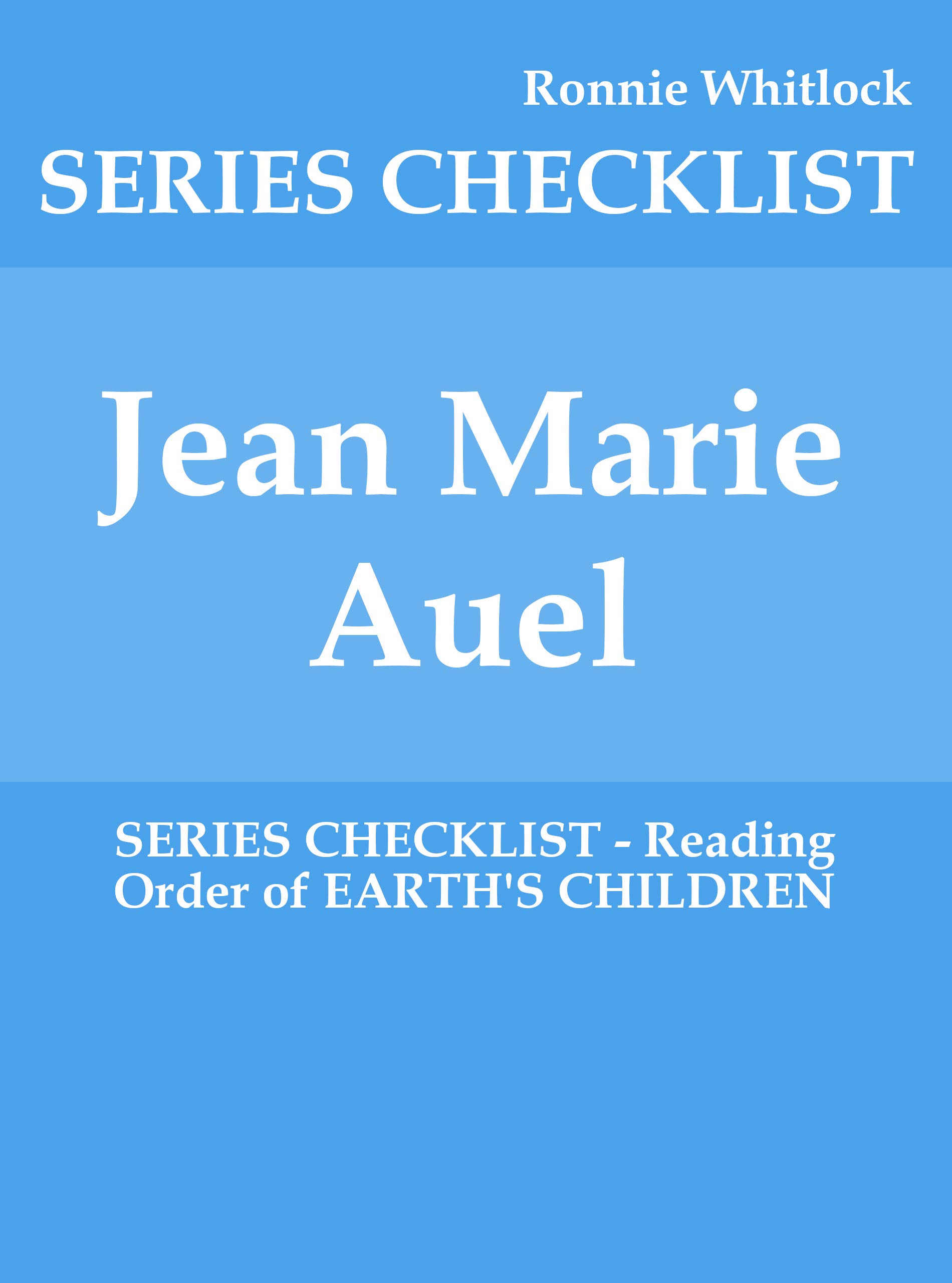 Jean Marie Auel - SERIES CHECKLIST - Reading Order of EARTH'S CHILDREN ...