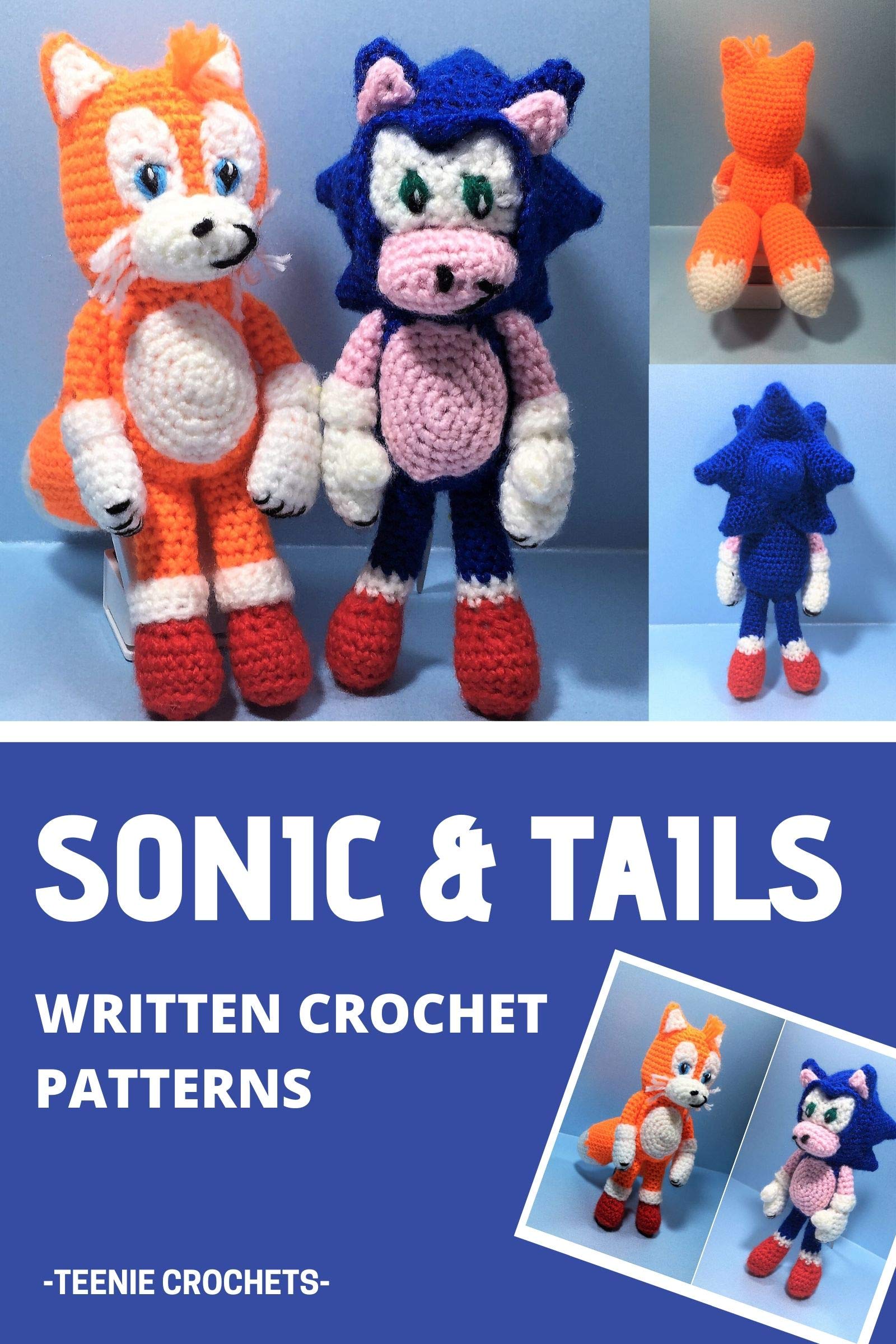 Sonic & Tails - Written Crochet Pattern (Unofficial): Amigurumi Crochet ...