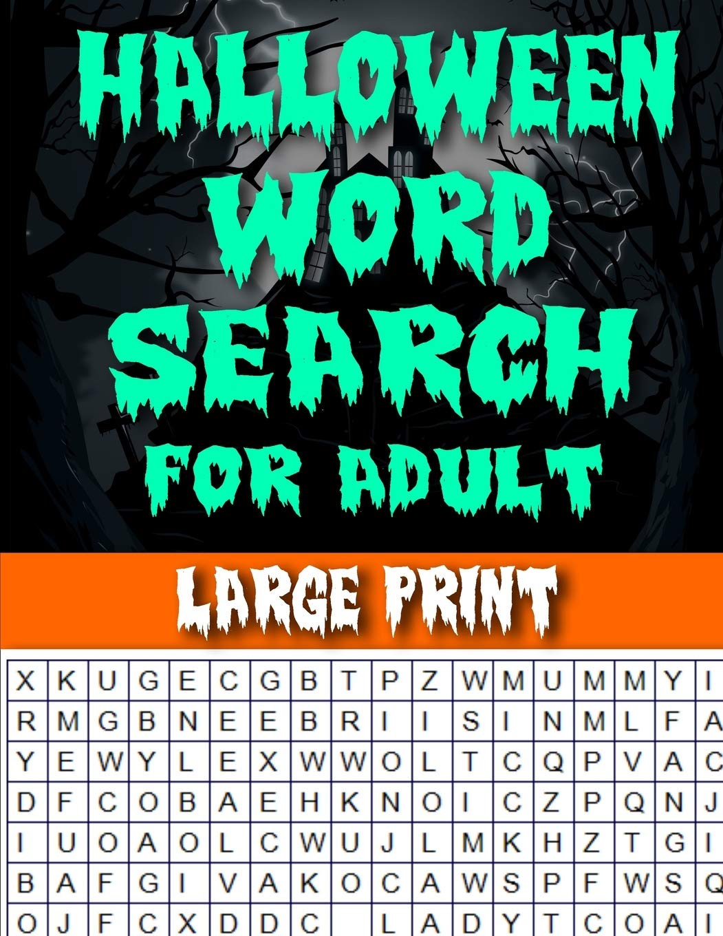 Halloween Word Search For Adult Large Print: Halloween Word Searches ...