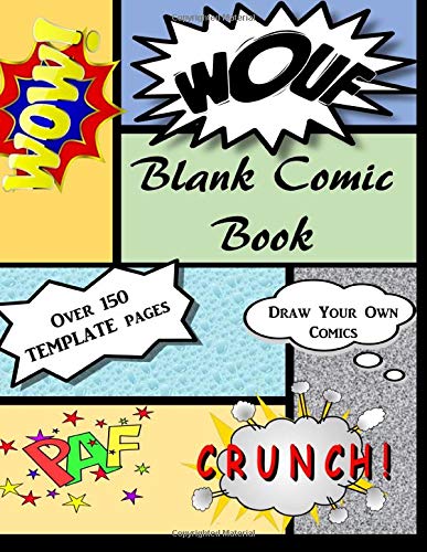 Blank Comic Book: Draw Your Own Comics With This Comic Book Journal ...