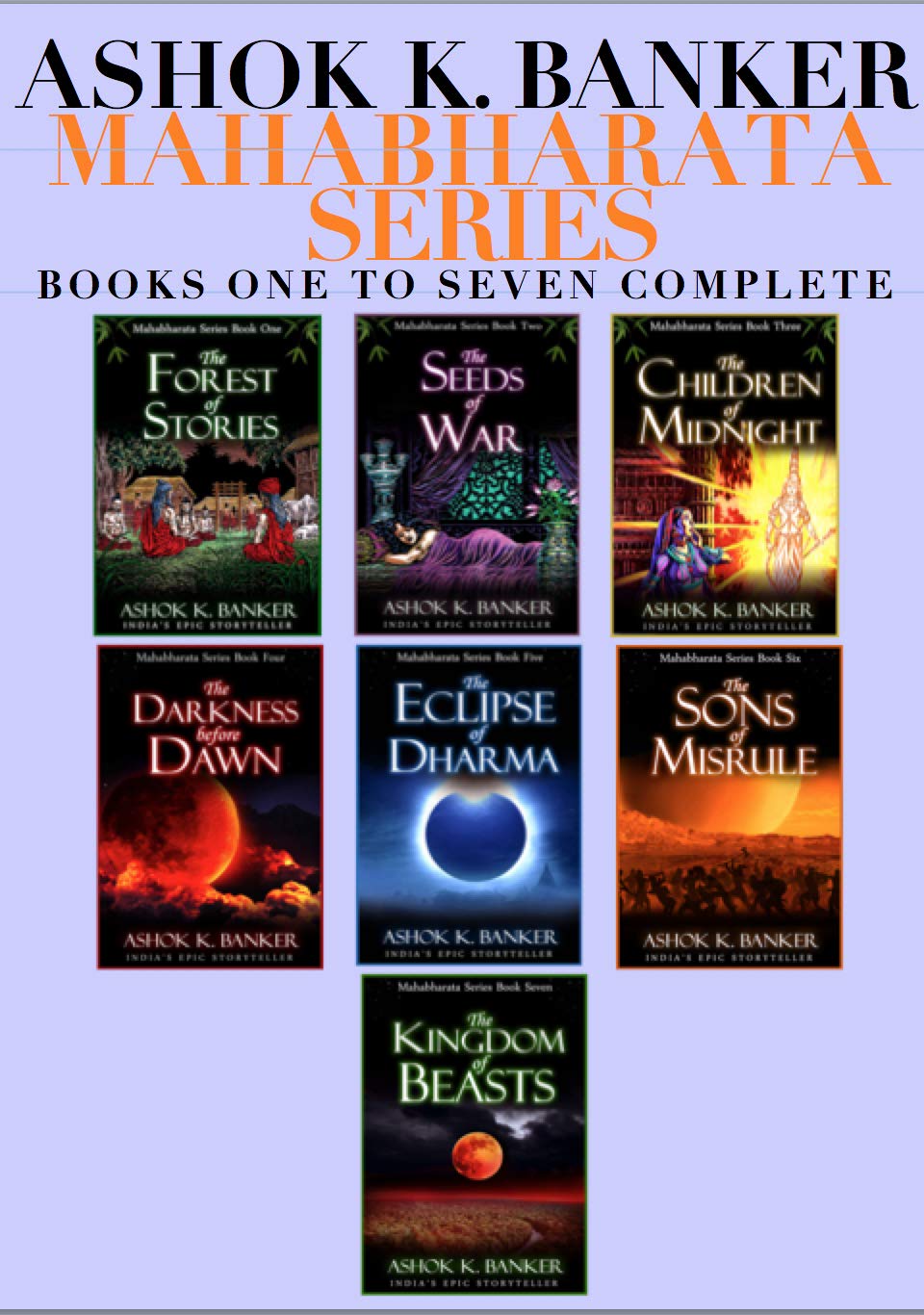 Mahabharata Series Books One to Seven Complete by Ashok K. Banker ...
