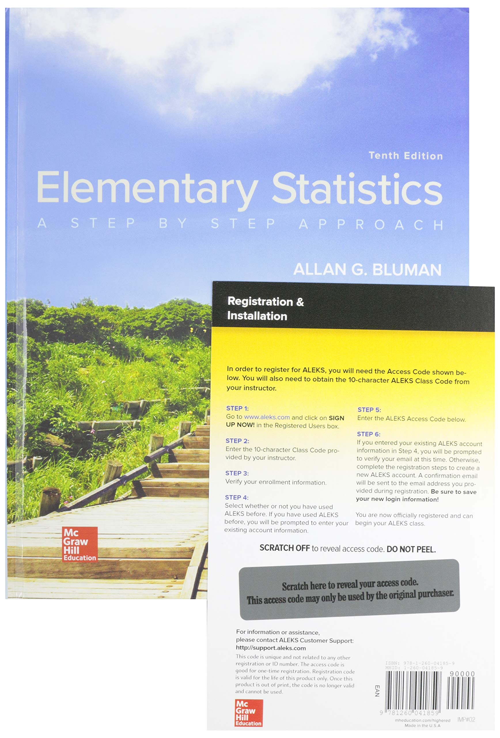 Elementary Statistics: A Step by Step Approach with ALEKS 360 18 week ...